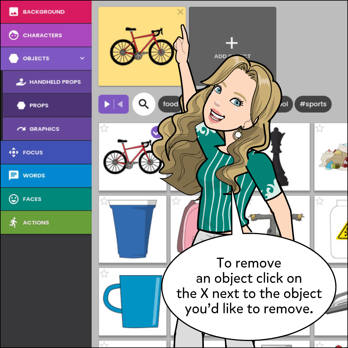 How to add an object to your comic