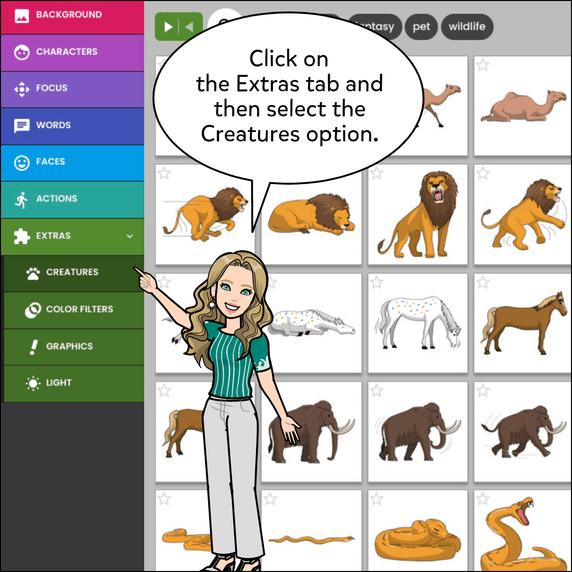 How To Add Creatures To Comics