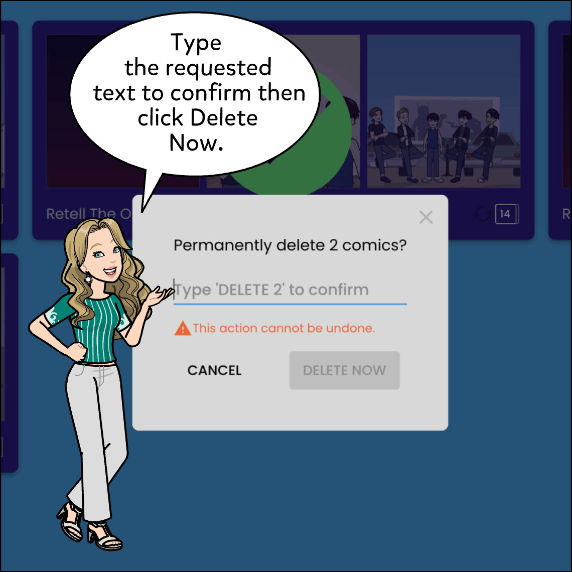 How to Bulk Delete Comics