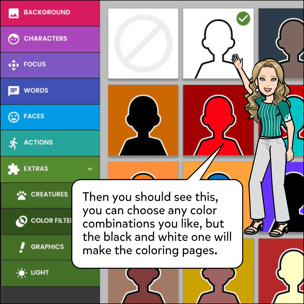 How to Add a Color Filter to a Panel or Create Coloring Pages
