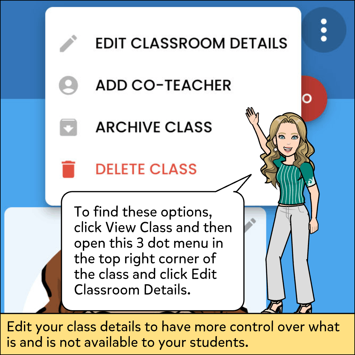 How To Edit Classroom Details