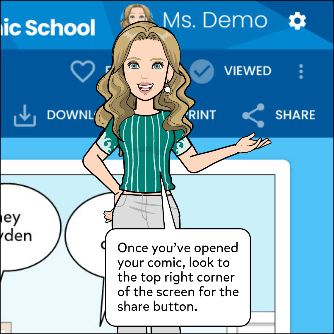 How To Generate a Comic Share Link