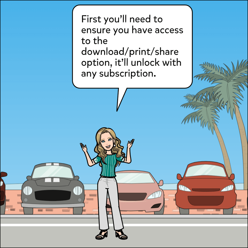 How To Download, Print or Share a Comic