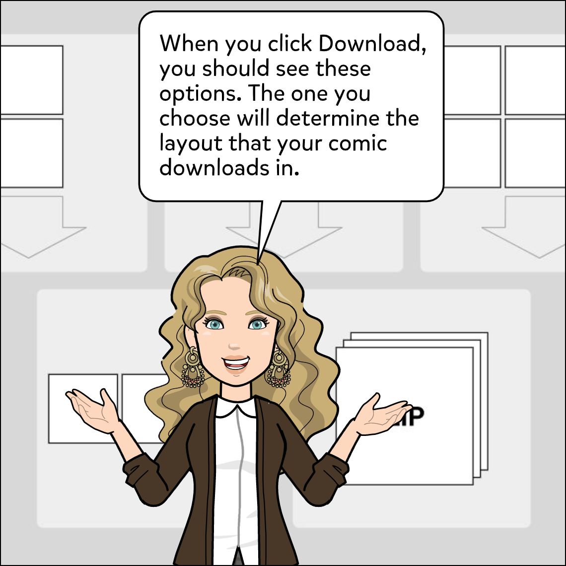 How To Download, Print or Share a Comic