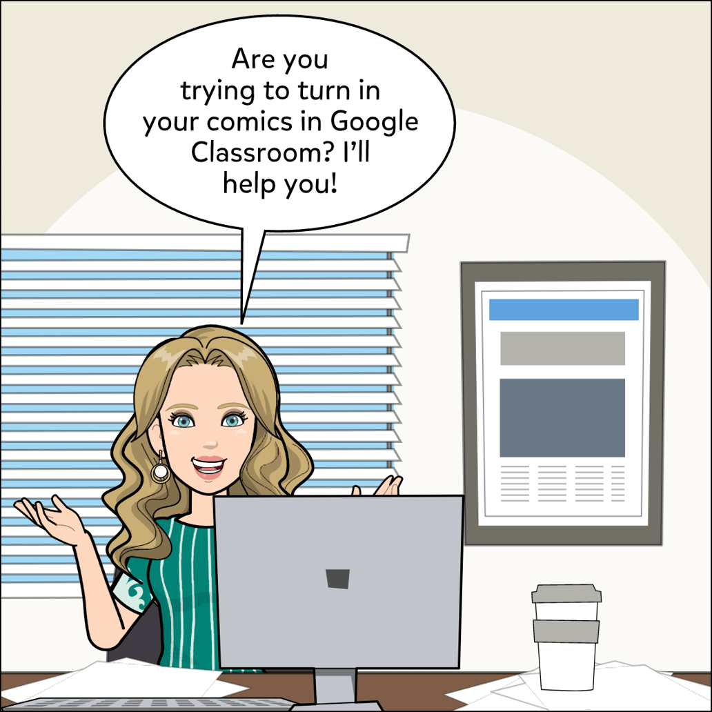How To Turn In Comics To Google Classroom