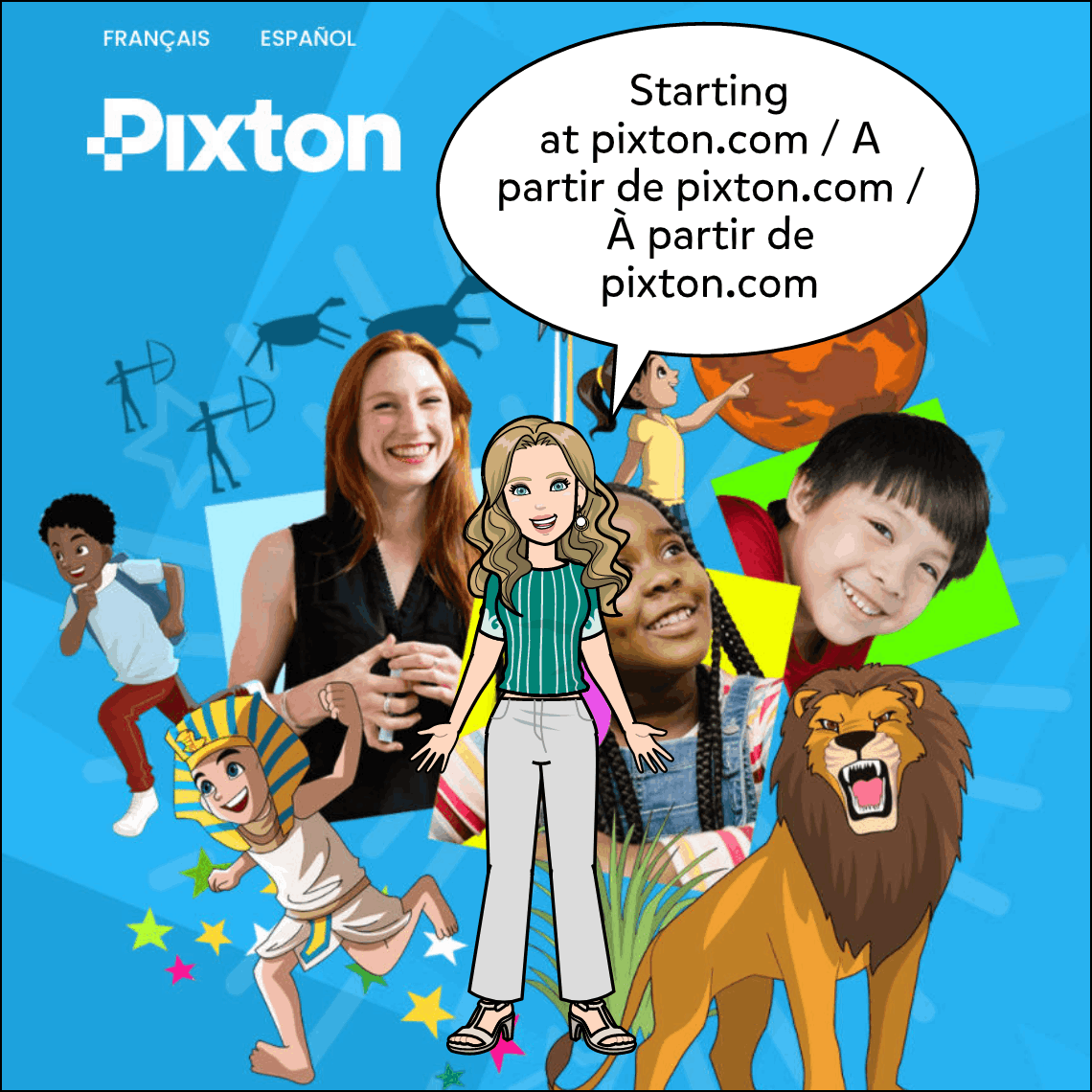 How To Change Pixton Language to Spanish or French