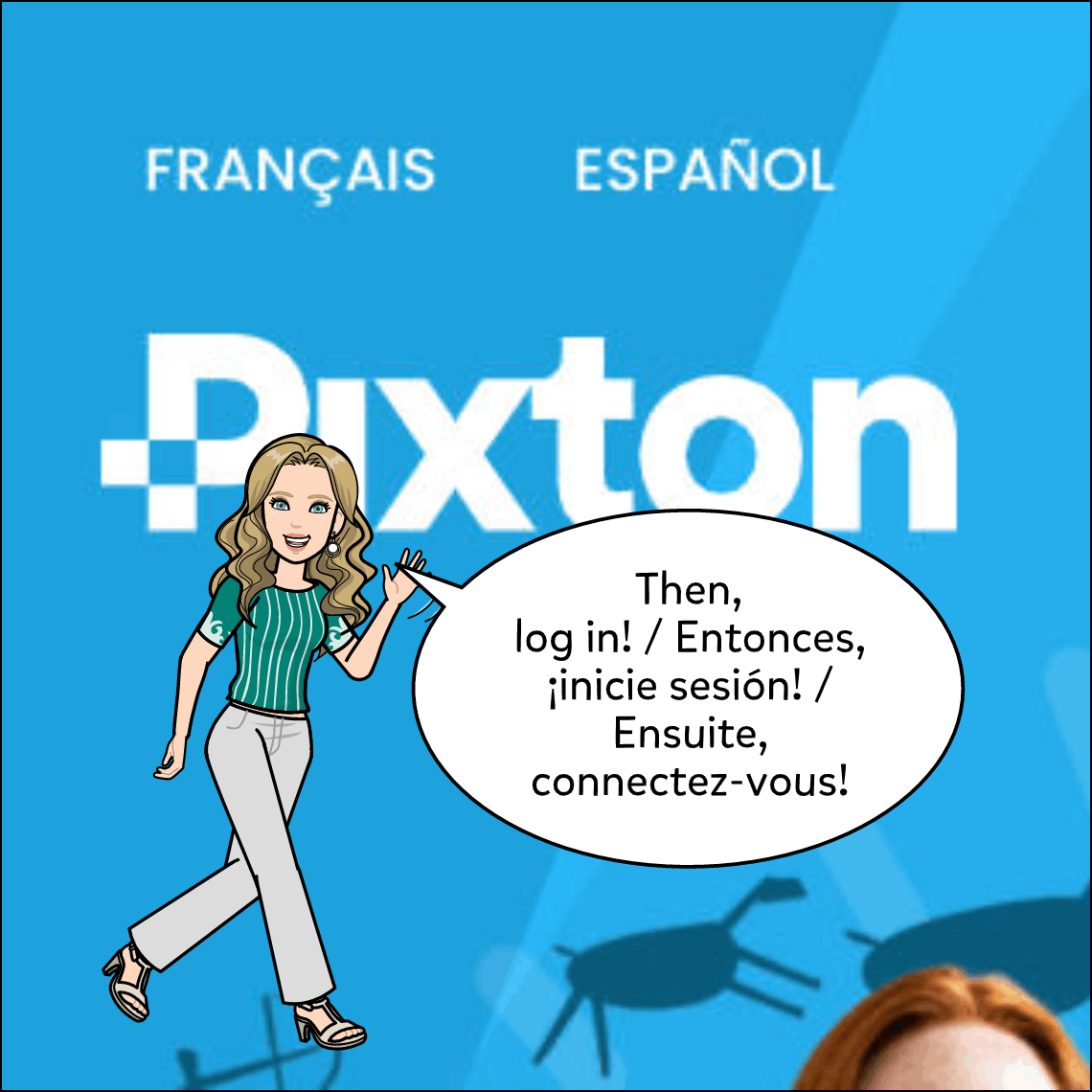 How To Change Pixton Language to Spanish or French