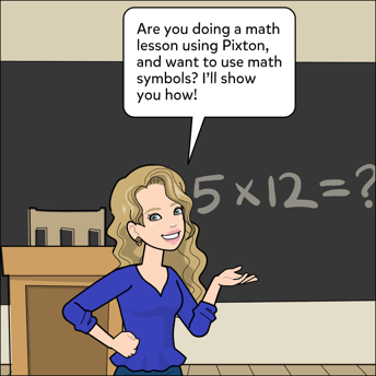 Math Symbols In Comic Text